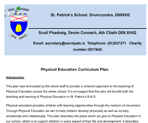 Active 1 – St Patrick's National School